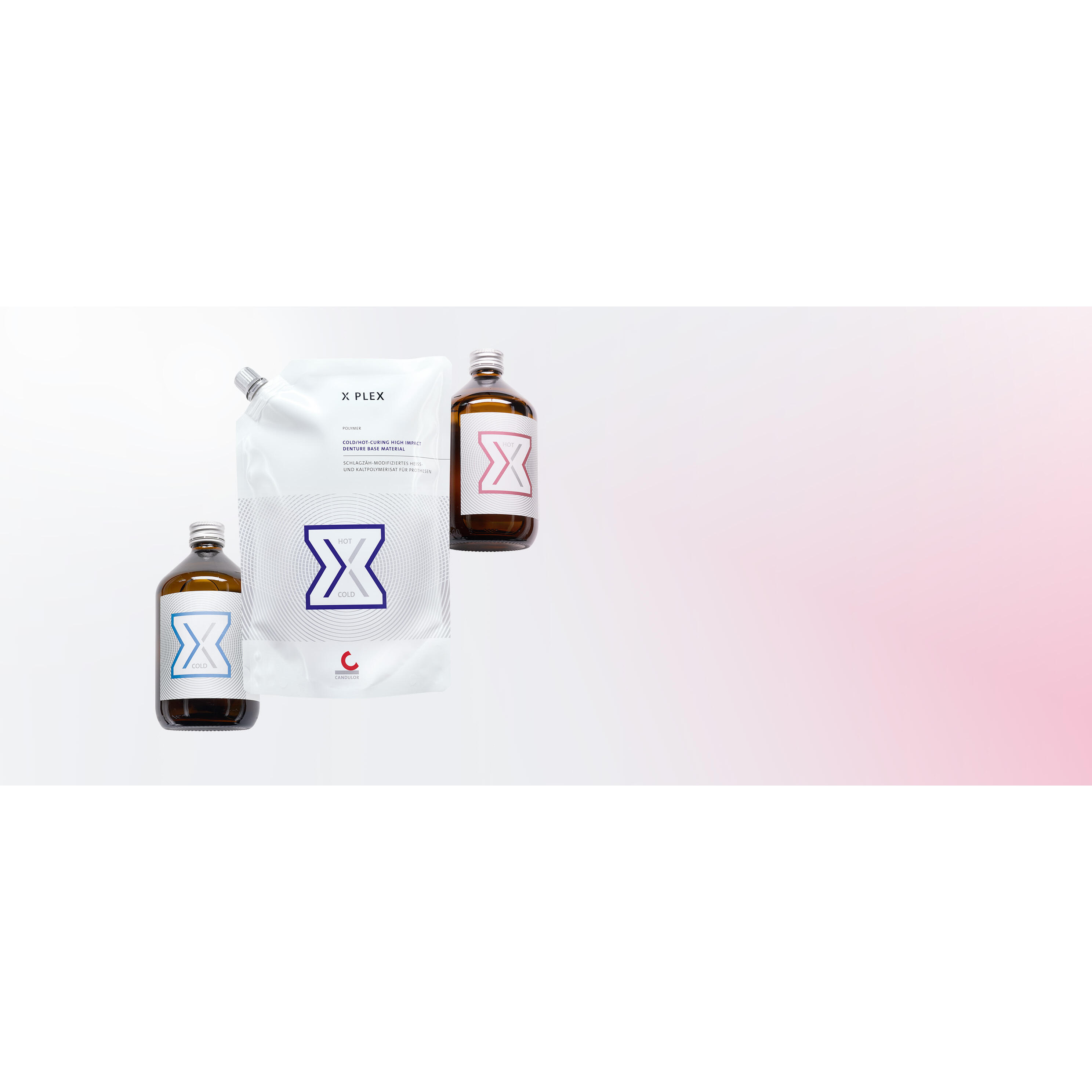 Abbey Dental Supplies - XPLEX Hot/Cold Polymer 500gm Shade 5 Pink ...