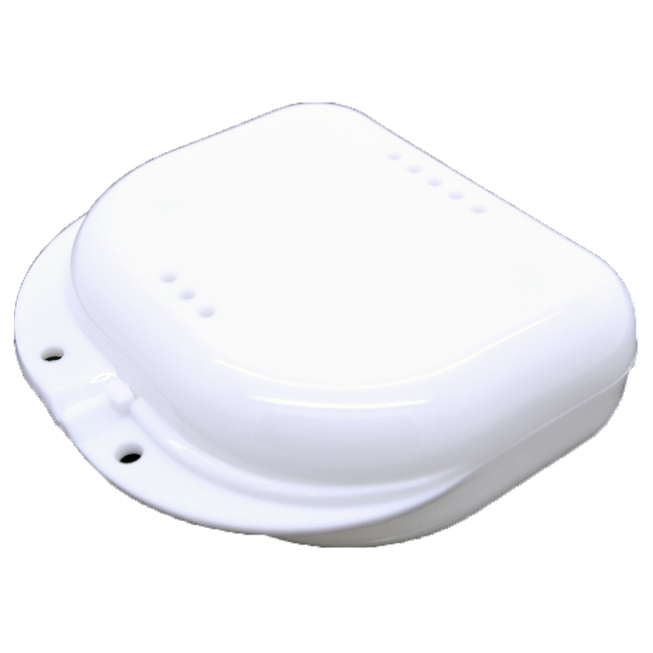 Abbey Dental Supplies - Slimline Denture Mouthguard Box/Ortho Box White ...